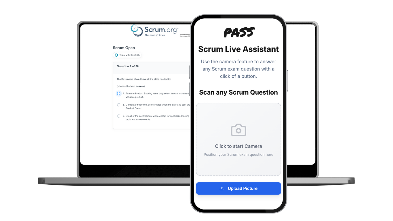 Scrum Live Assistant - AI-Powered PSPO & PSM Certification Exam Helper